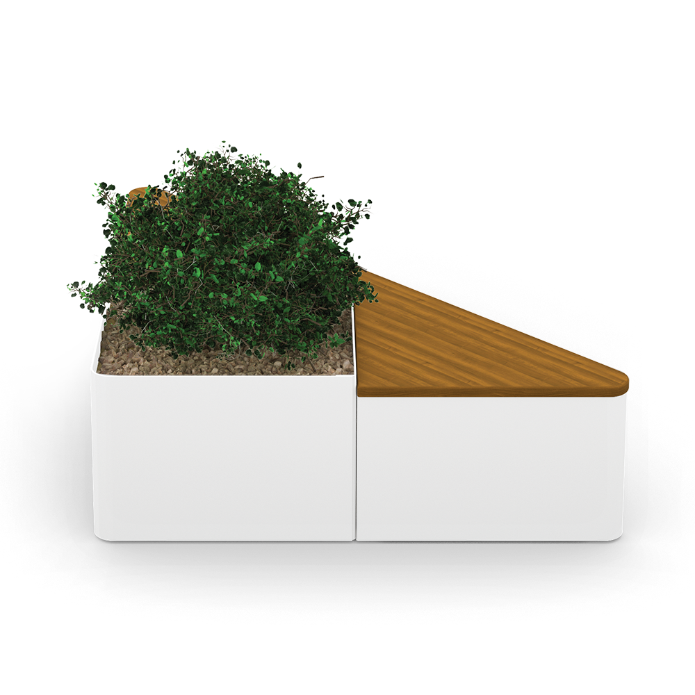Triangle Planter/Bench 3 | id created, Inc.