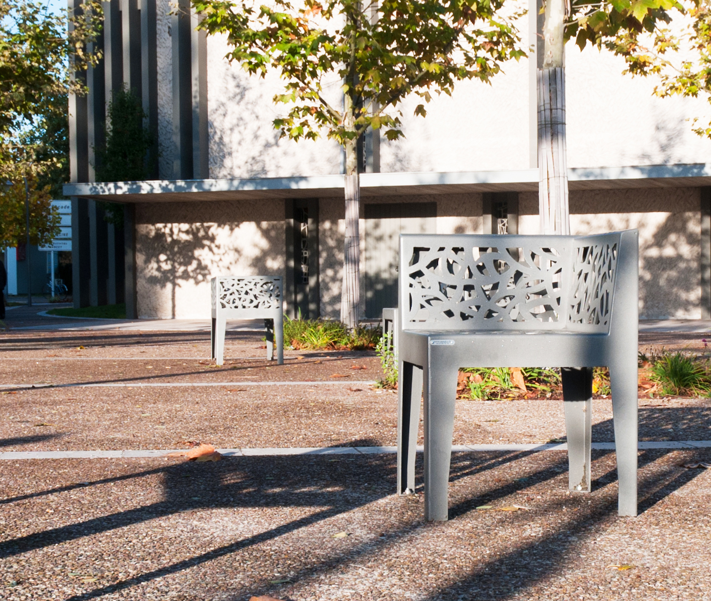 Color + Corten Style Seats | id created, Inc.