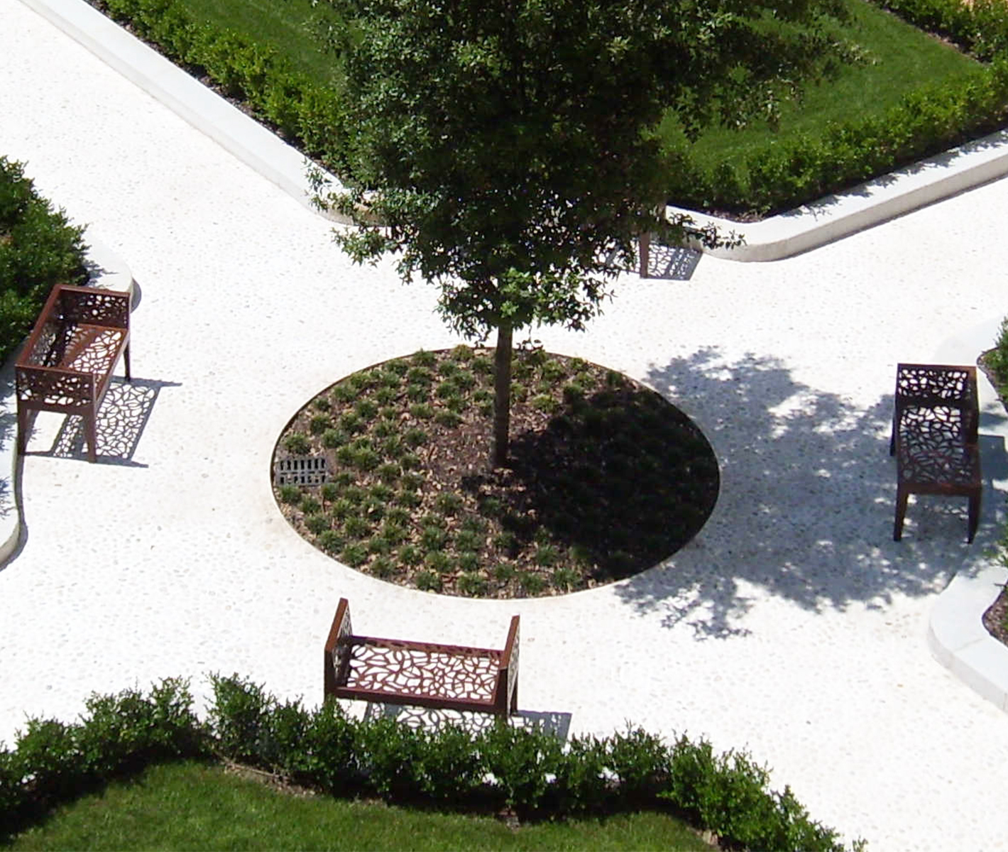 Color + Corten Style Seats | id created, Inc.