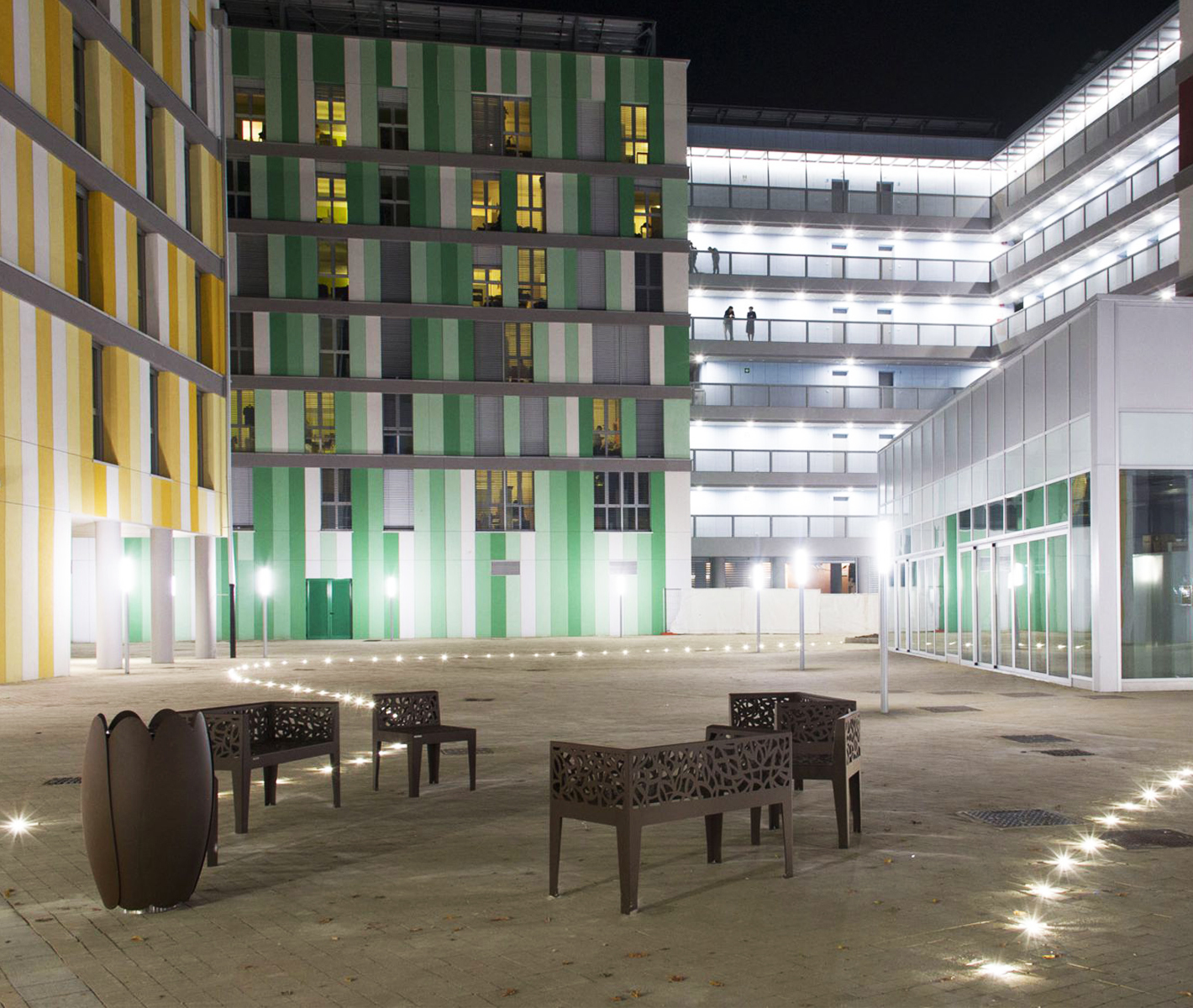 Color + Corten Style Seats | id created, Inc.