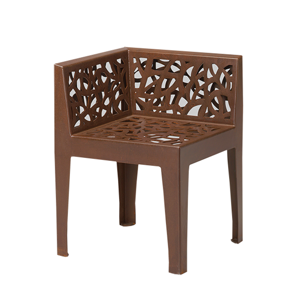 Corten Color Style Steel Bench 10 | id created, Inc.