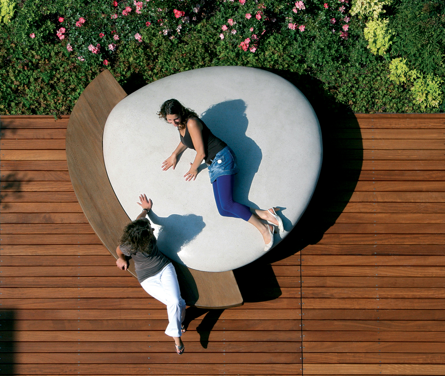 Moonstone with Wood Seat | id created, Inc.